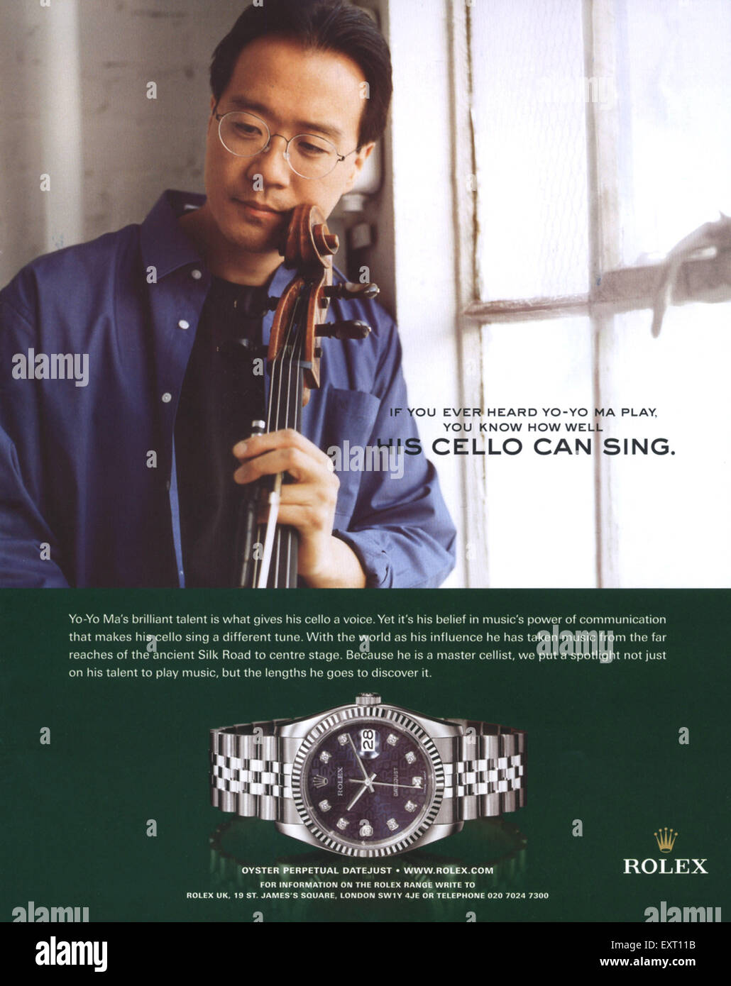 2000s UK Rolex Magazine Advert Stock Photo - Alamy