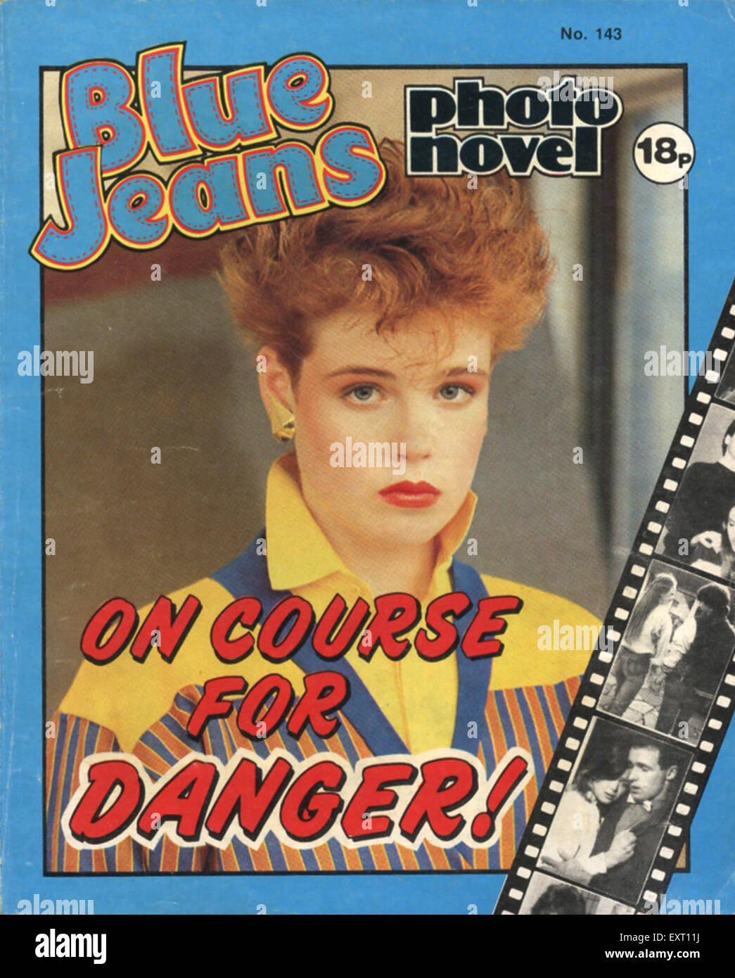 1980s UK Blue Jeans Magazine Cover Stock Photo - Alamy