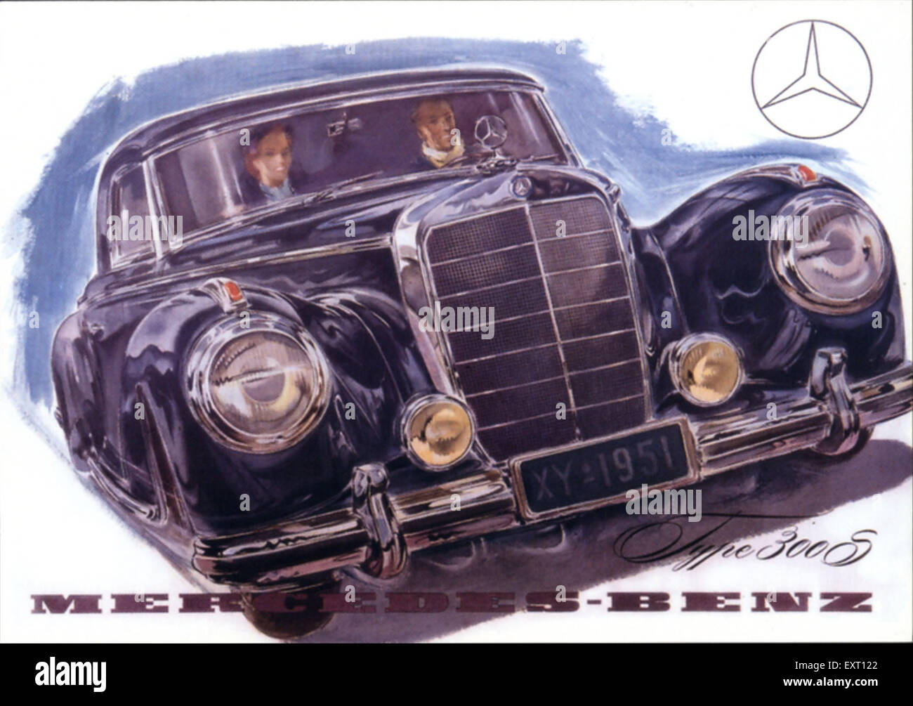 1950s UK Mercedes Benz Magazine Advert Stock Photo - Alamy