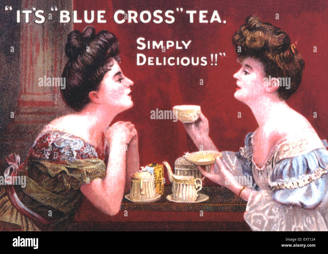 1880s UK Blue Cross Magazine Advert Stock Photo - Alamy