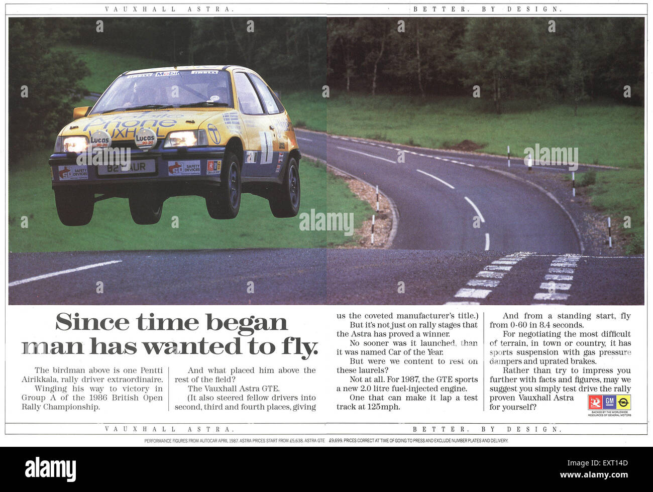 1980s UK Vauxhall Astra Magazine Advert Stock Photo - Alamy