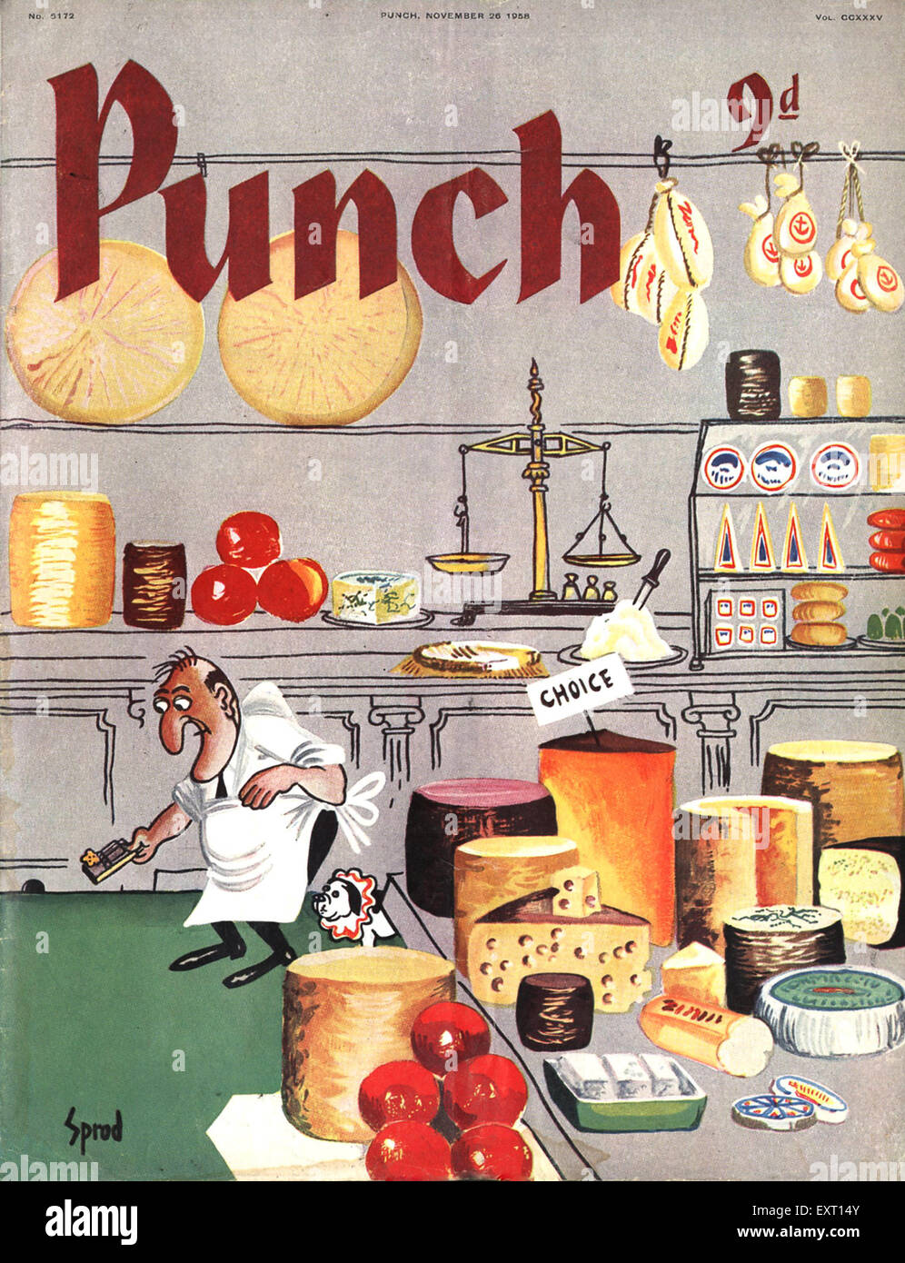 1950s uk punch magazine cover hi-res stock photography and images - Alamy