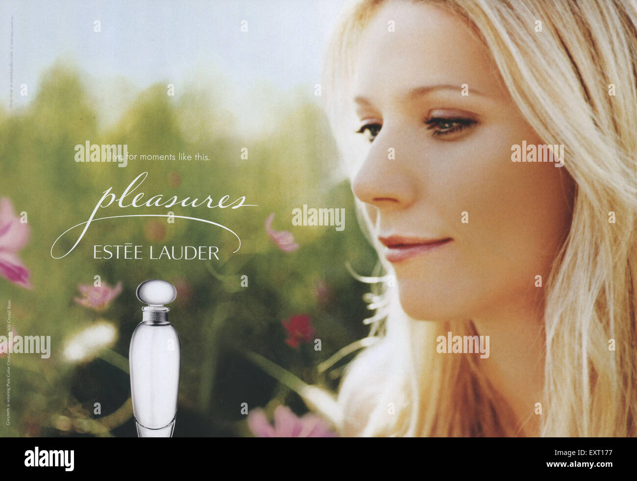 2000s UK Estee Lauder Pleasures Magazine Advert Stock Photo - Alamy