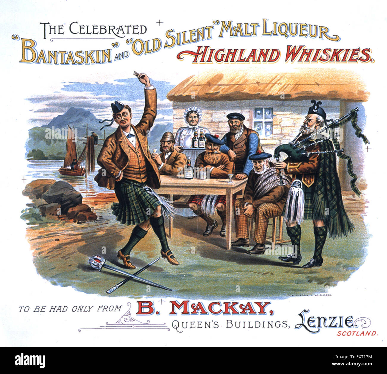 1900s UK Bantaskin Old Silent Malt Magazine Advert Stock Photo - Alamy