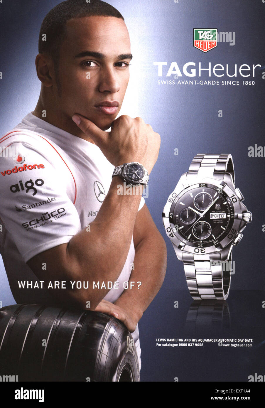 2000s UK Tag Heuer Magazine Advert Stock Photo - Alamy