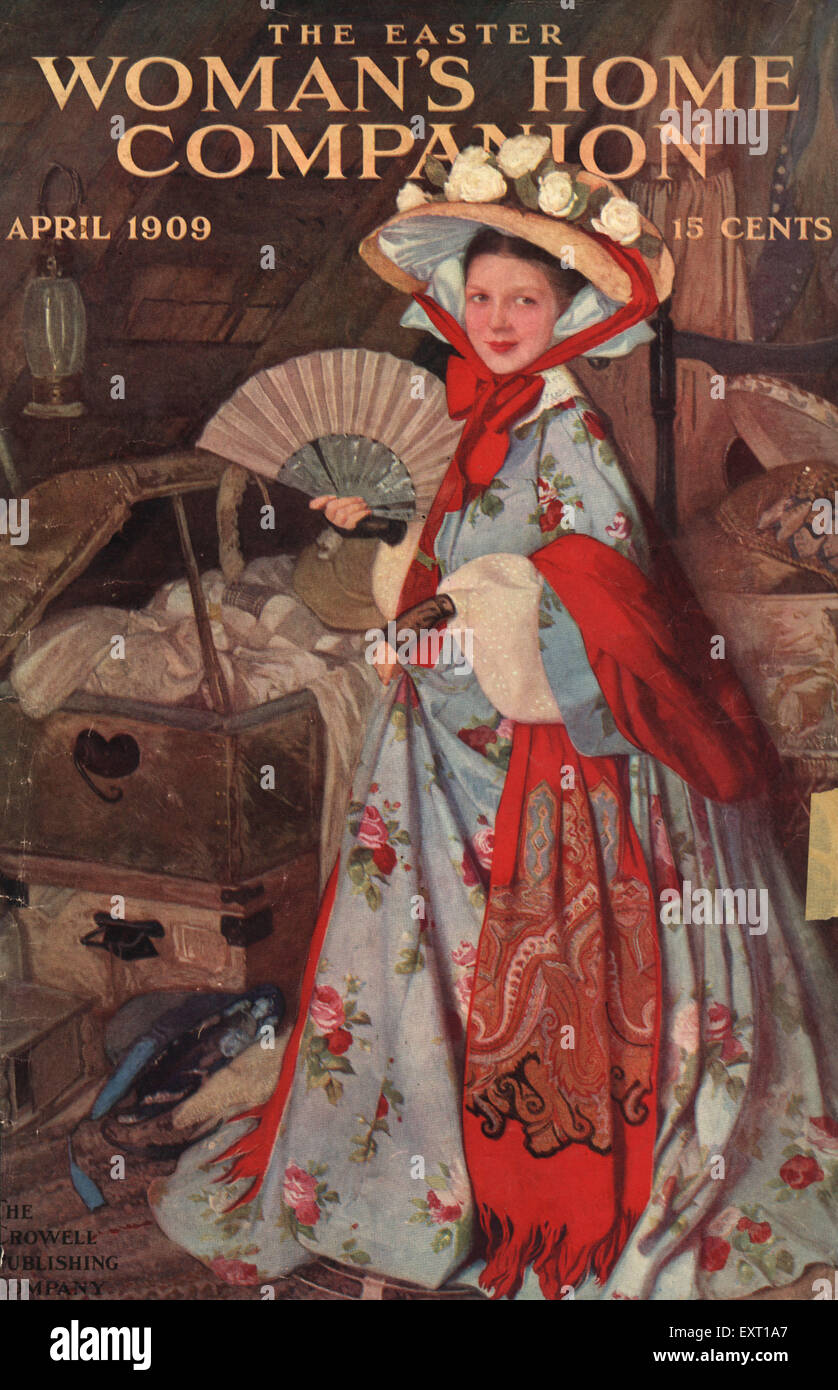1900s USA Womans Home Companion Magazine Cover Stock Photo - Alamy