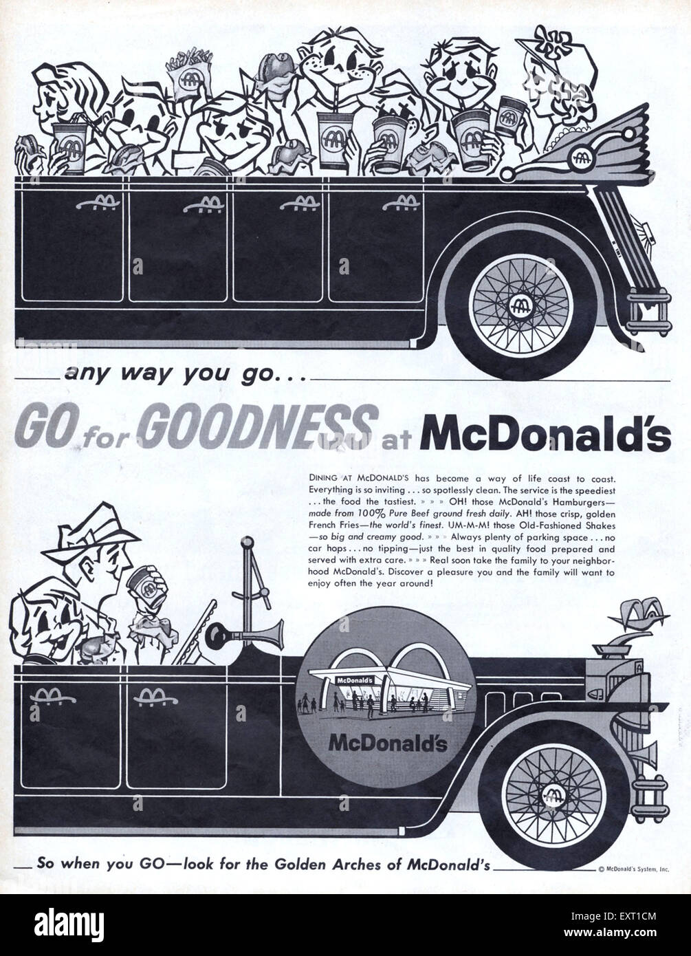 1960s USA McDonalds Magazine Advert Stock Photo - Alamy