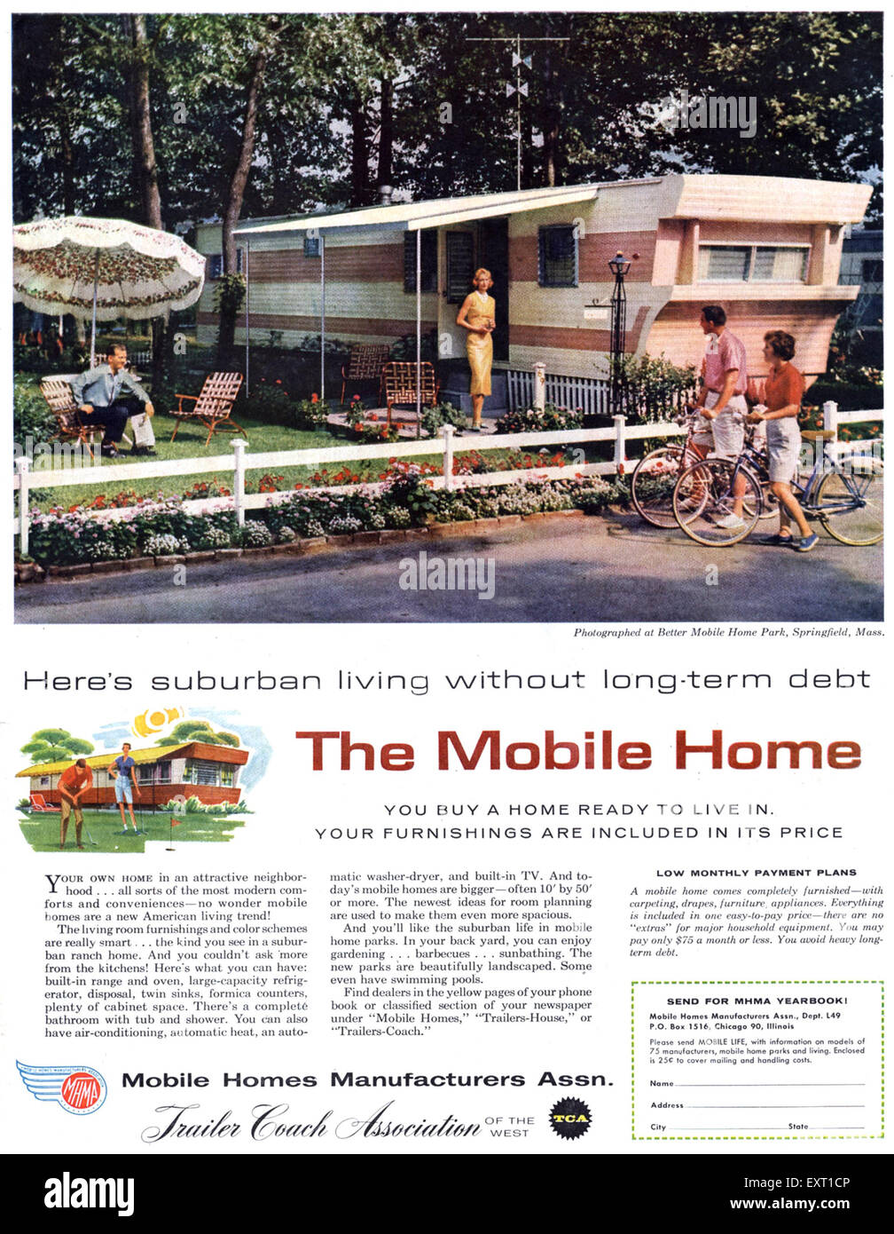 1950s usa mobile home manufacturers hi-res stock photography and images ...