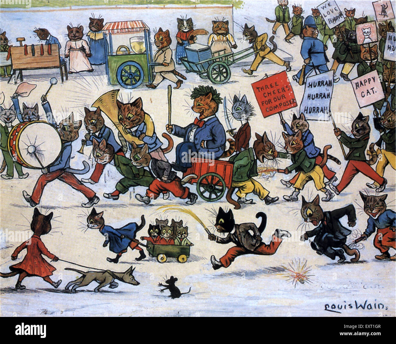 Marching cats hi-res stock photography and images - Alamy
