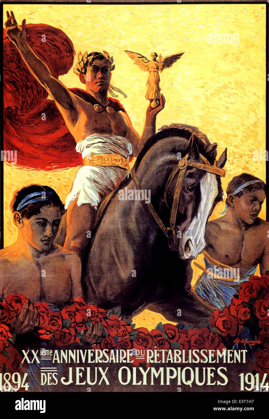 1910s France Olympic Games Poster Stock Photo - Alamy