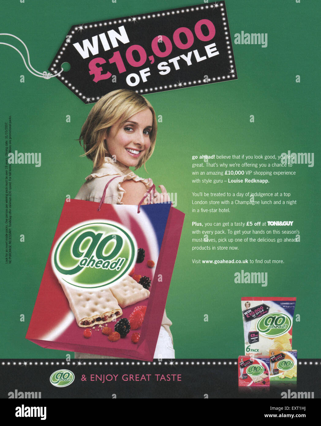 2000s UK McVities Go Ahead Magazine Advert Stock Photo - Alamy