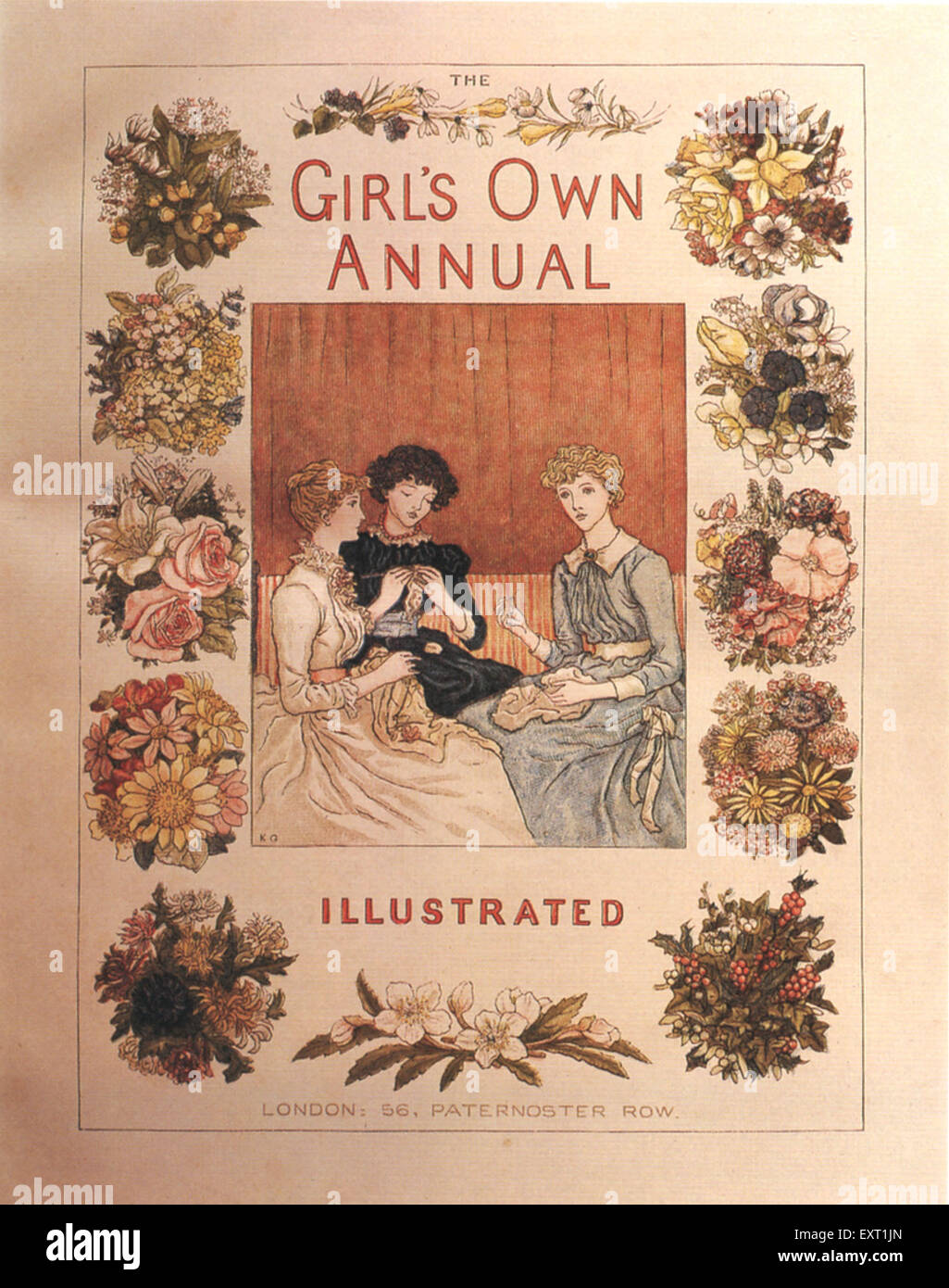 1880s UK Girl's Own Annual Comic/ Annual Cover Stock Photo - Alamy
