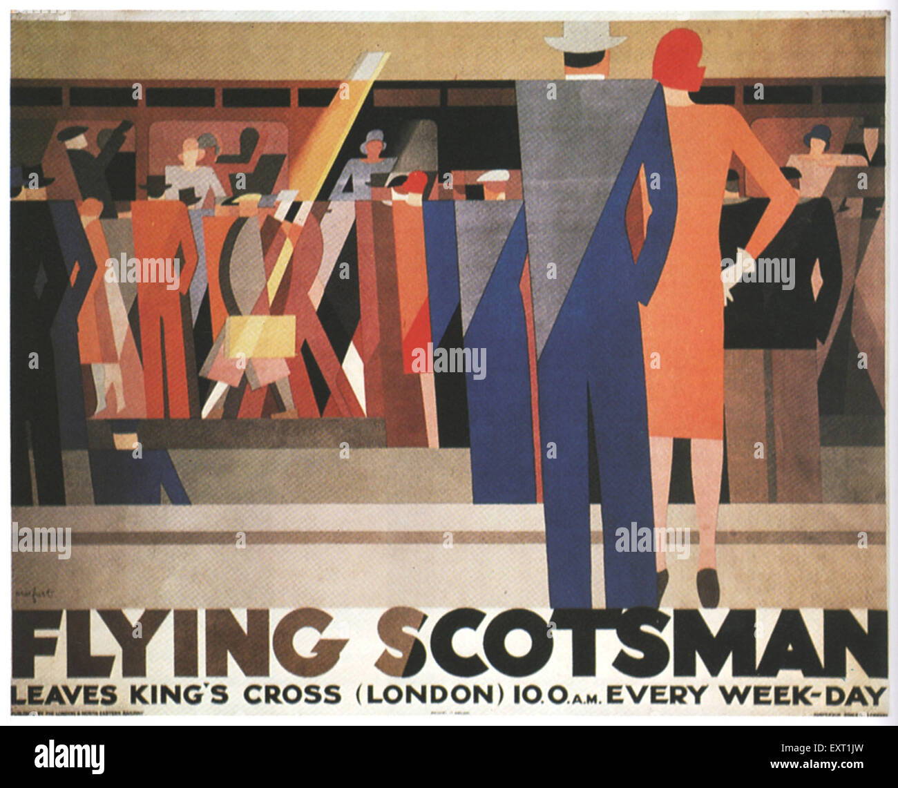 Flying scotsman poster hi-res stock photography and images - Alamy