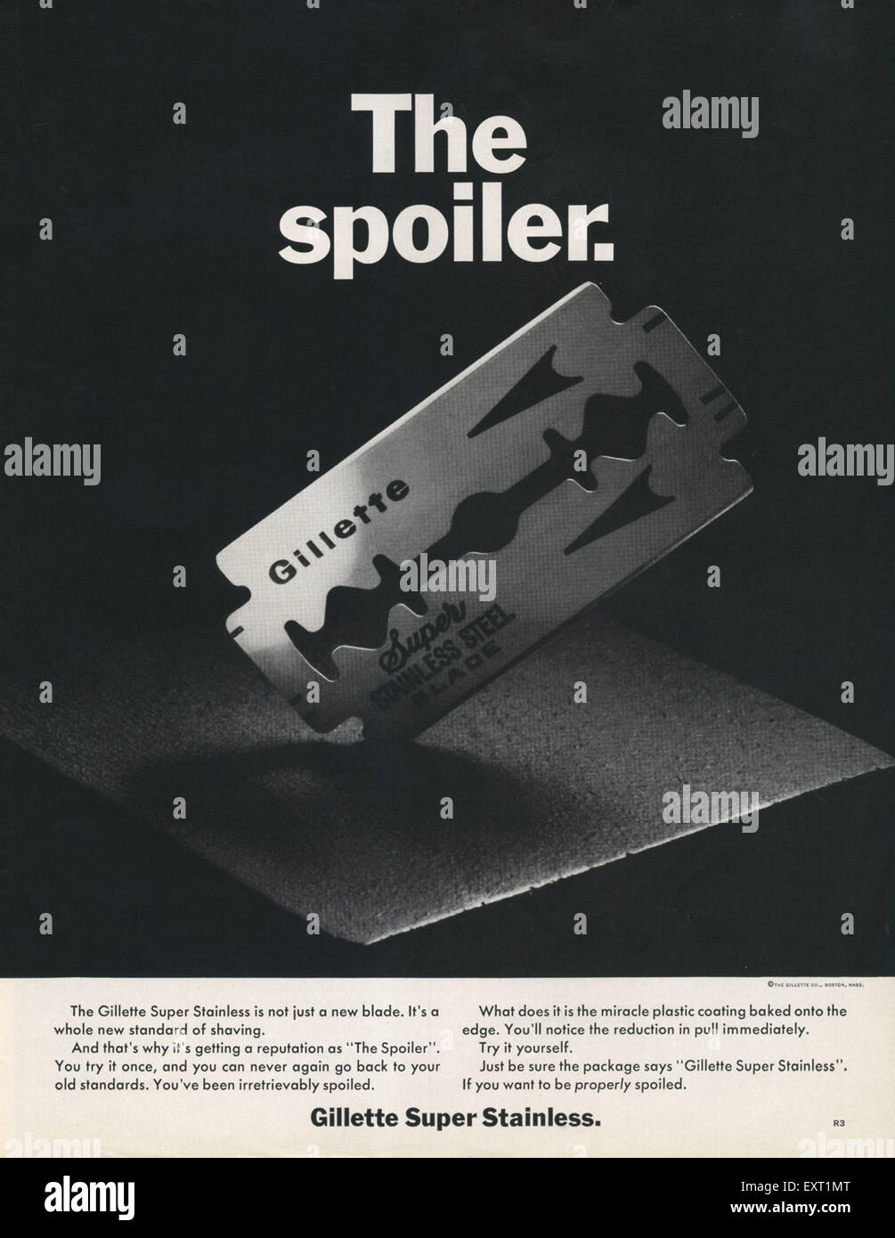 1960s USA Gillette Magazine Advert Stock Photo - Alamy