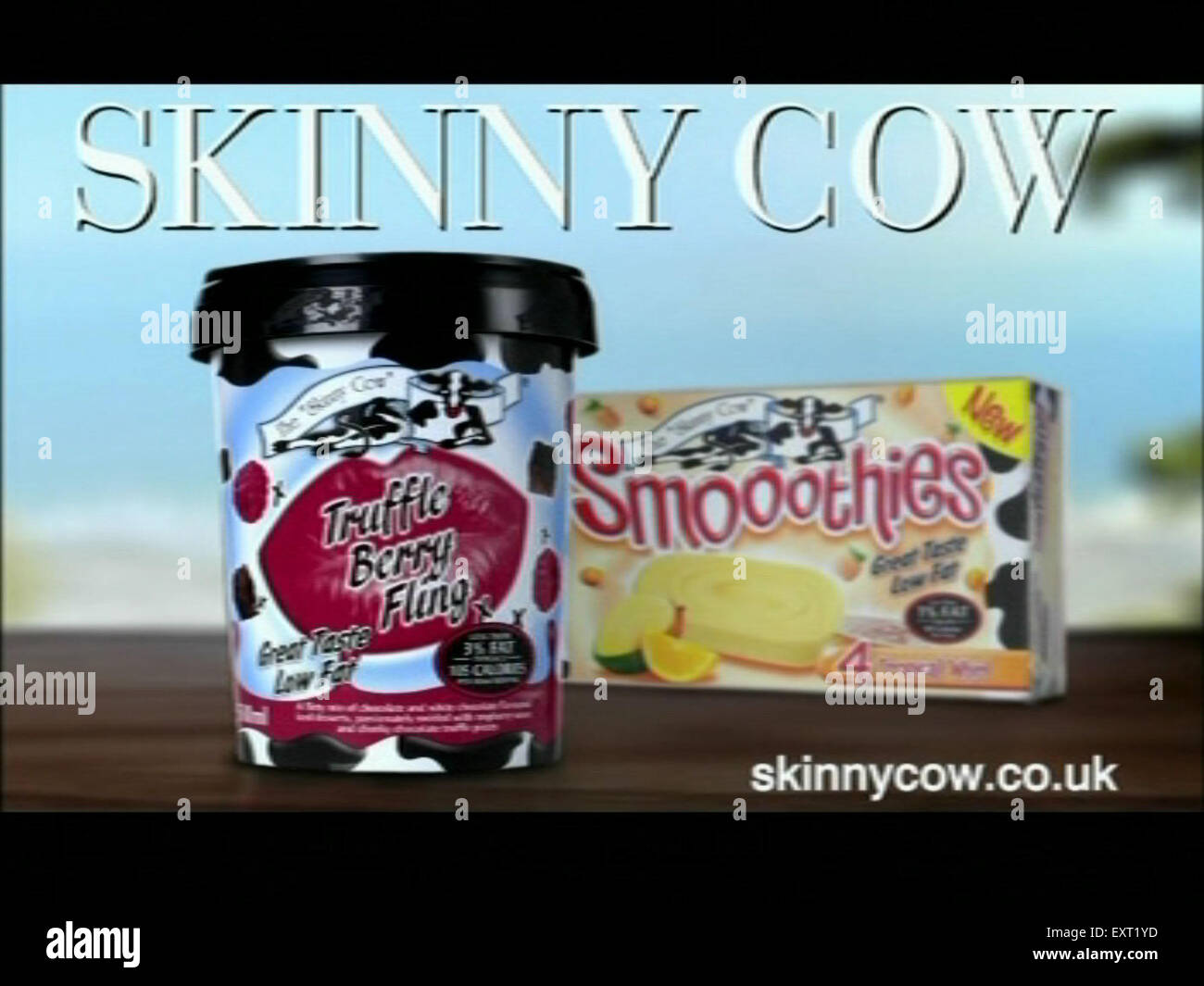 2000s UK Skinny Cow TV Advert (Grab Stock Photo - Alamy
