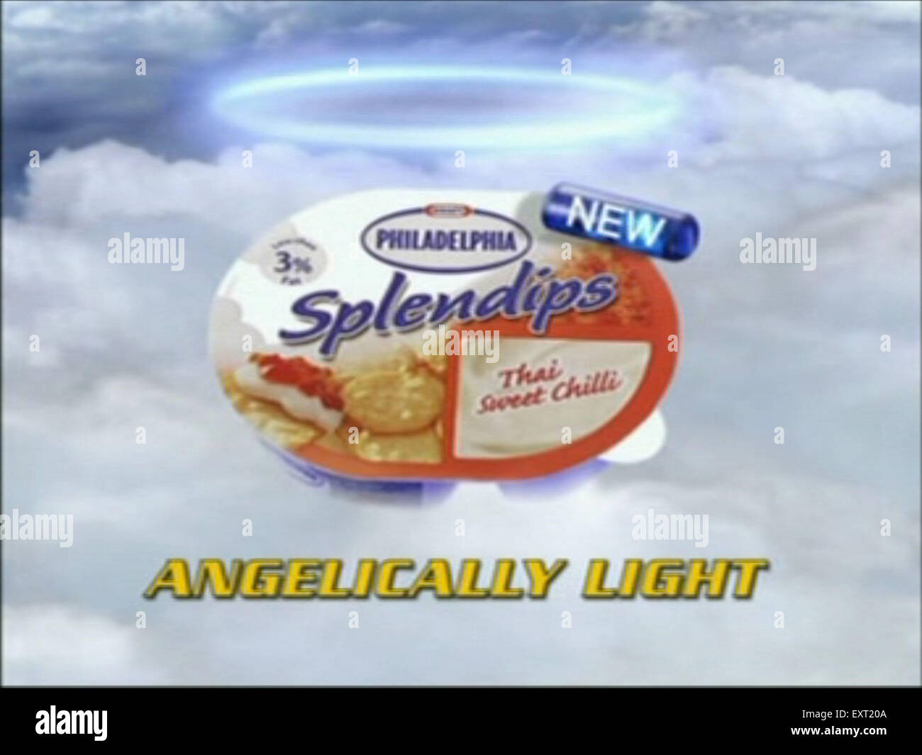 2000s UK Philadelphia Splendips TV Advert (Grab Stock Photo - Alamy