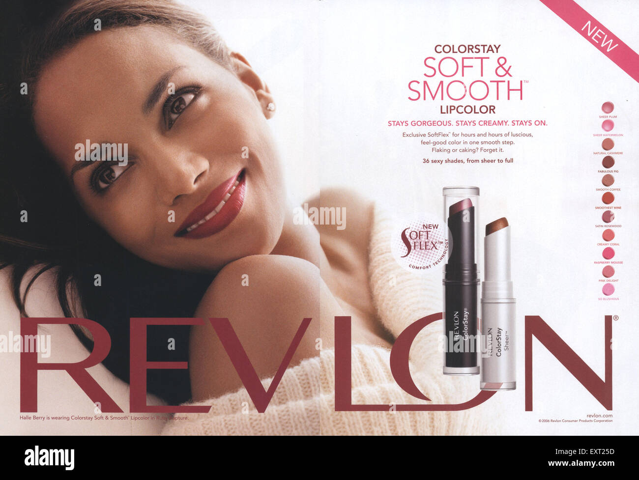 2000s UK Revlon Magazine Advert Stock Photo - Alamy