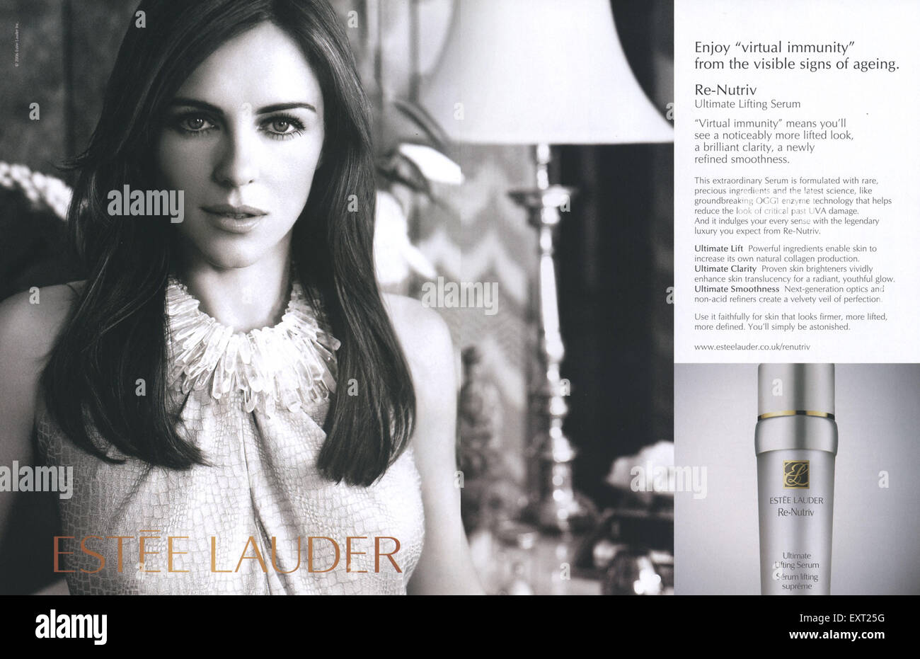 2000s UK Estee Lauder Magazine Advert Stock Photo - Alamy
