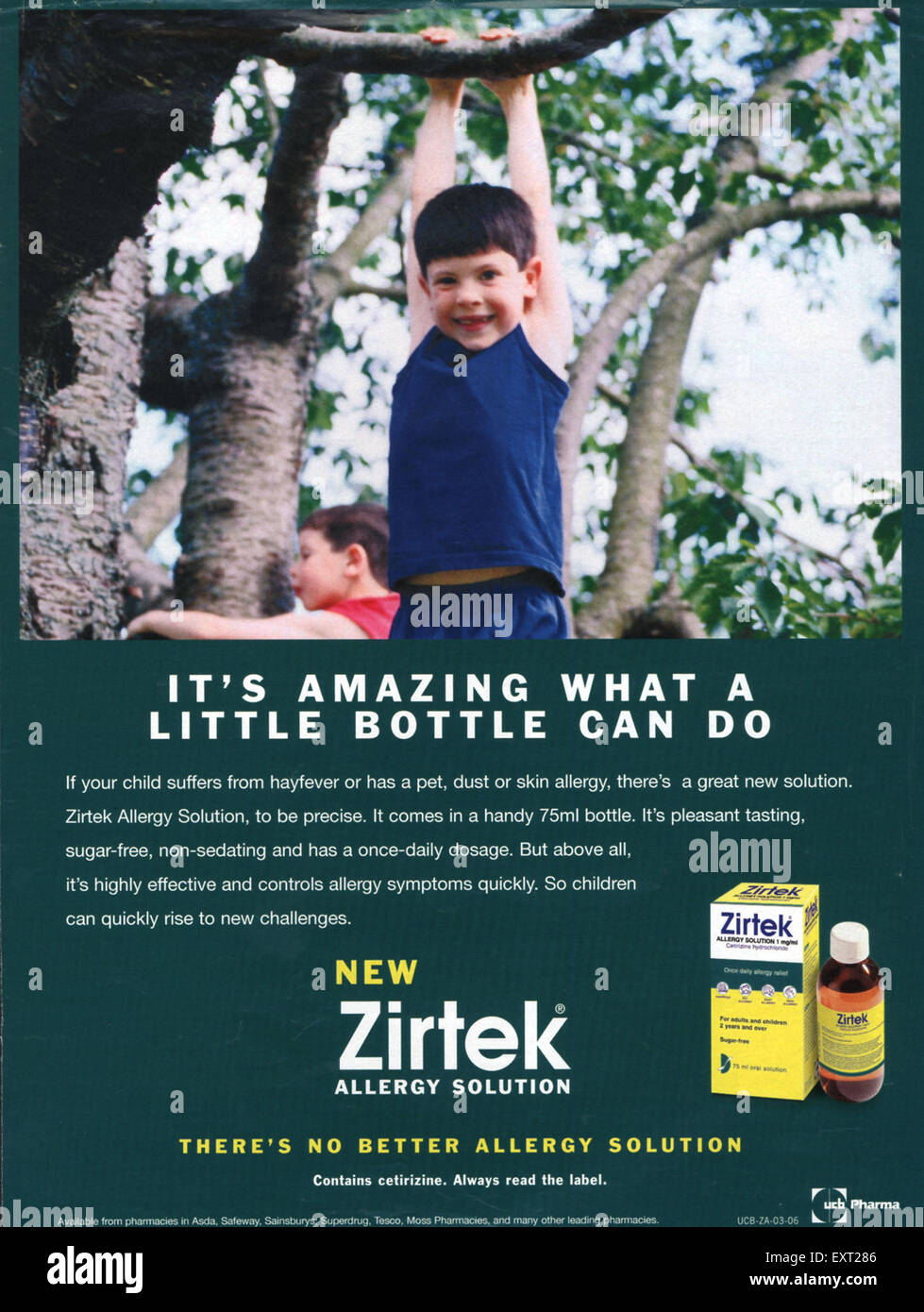 2000s UK Zirtek Magazine Advert Stock Photo - Alamy
