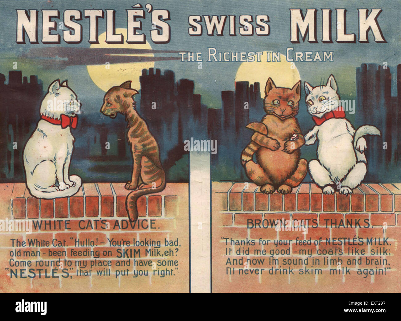 Advert nestles milk hi-res stock photography and images - Alamy