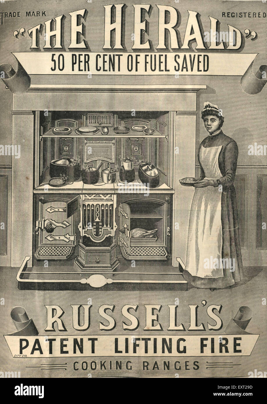 1890s UK The Herald Magazine Advert Stock Photo - Alamy