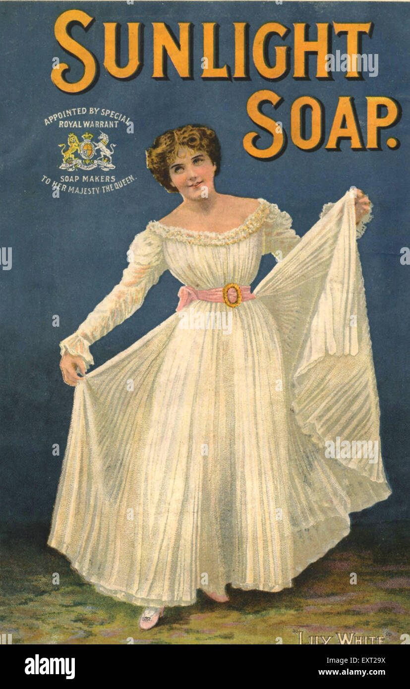 1890s UK Sunlight Soap Magazine Advert Stock Photo - Alamy