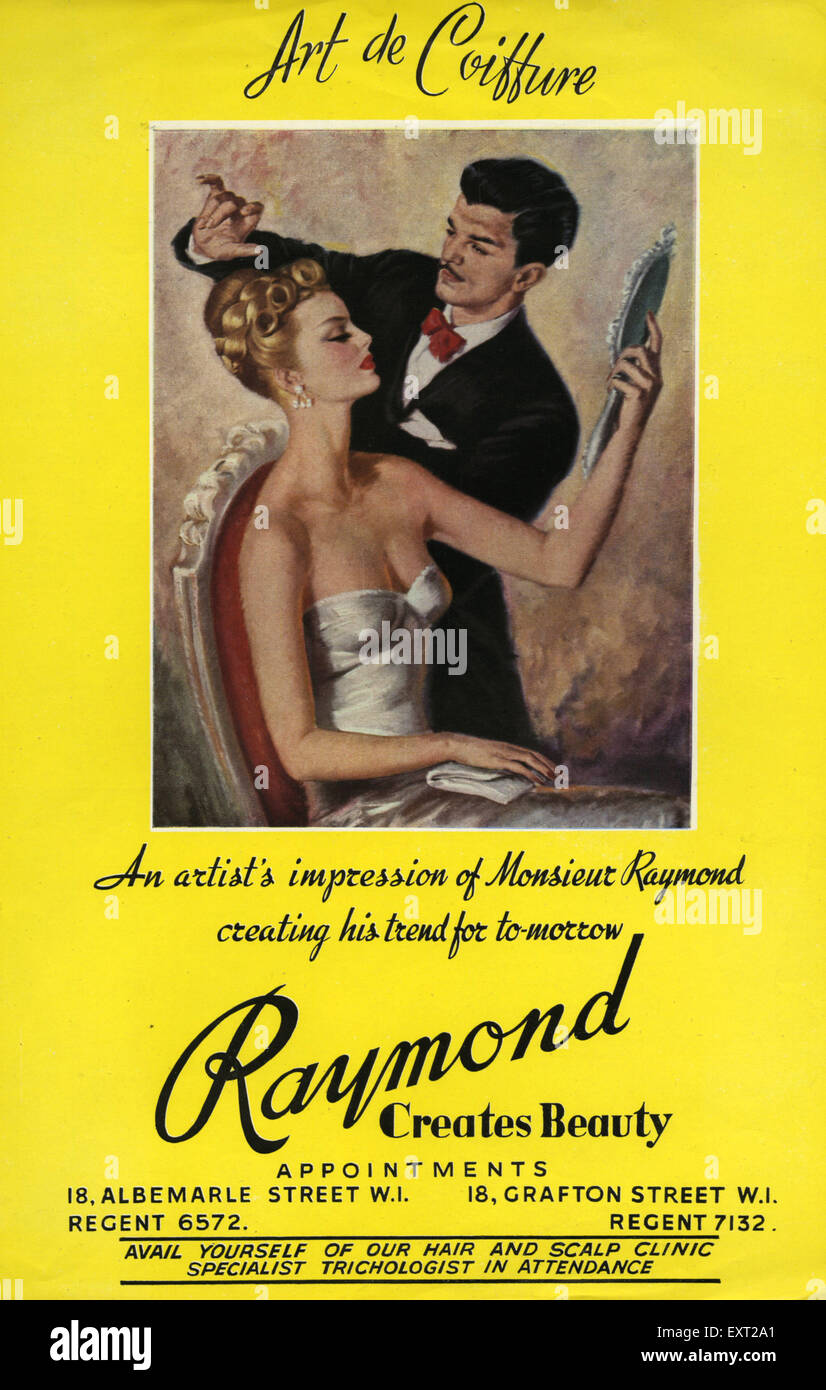 1930s UK Raymond Magazine Advert Stock Photo - Alamy