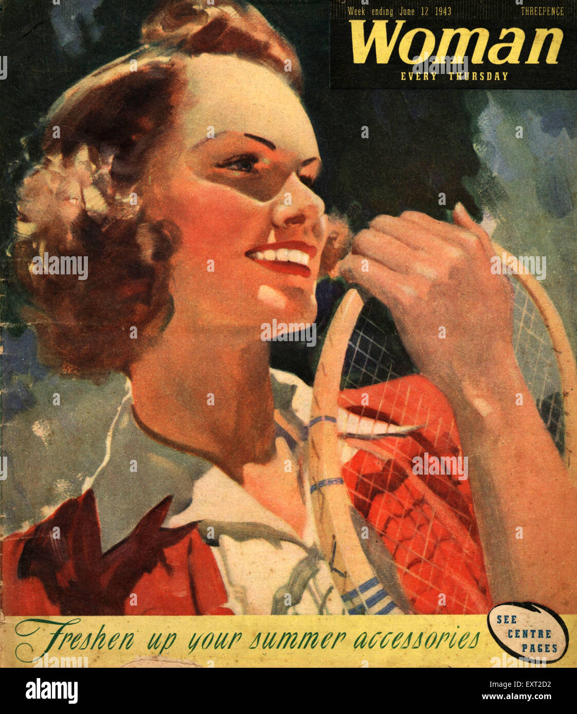 1940s UK Woman Magazine Cover Stock Photo - Alamy