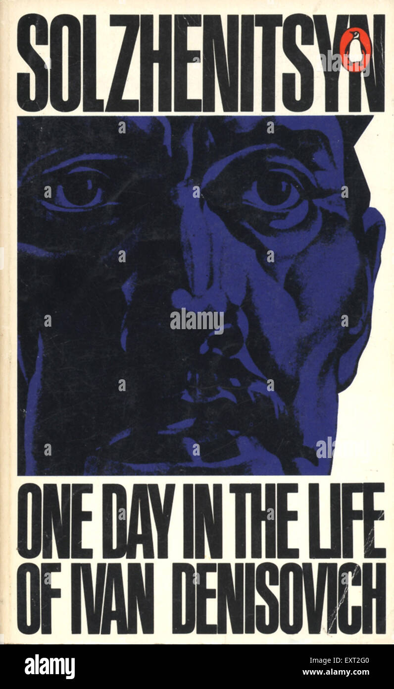1970s UK One Day in the Life of Ivan Denisovich Book Cover Stock Photo ...