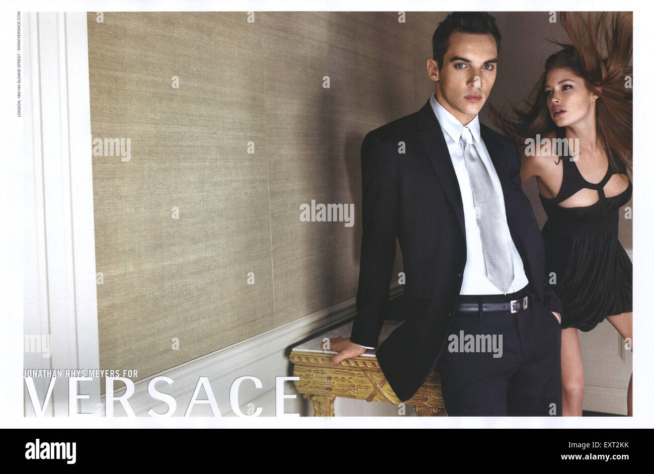 2000s UK Versace Magazine Advert Stock Photo - Alamy