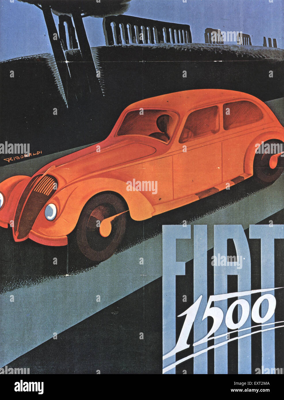 1930s Italy Fiat Magazine Advert Stock Photo - Alamy