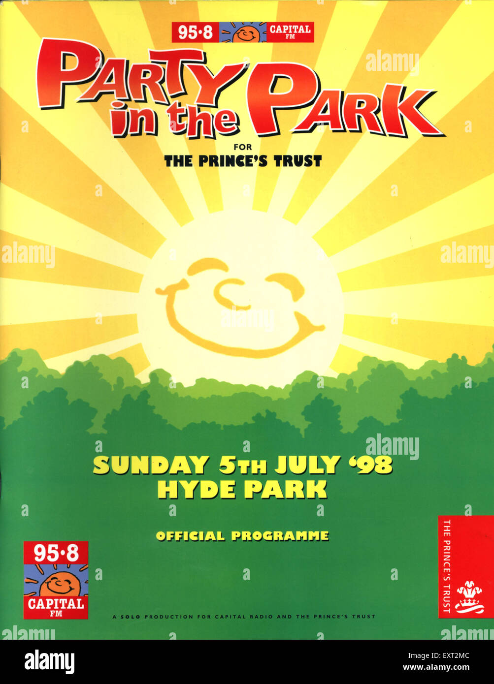 1990s UK Party in the Park Poster Stock Photo - Alamy