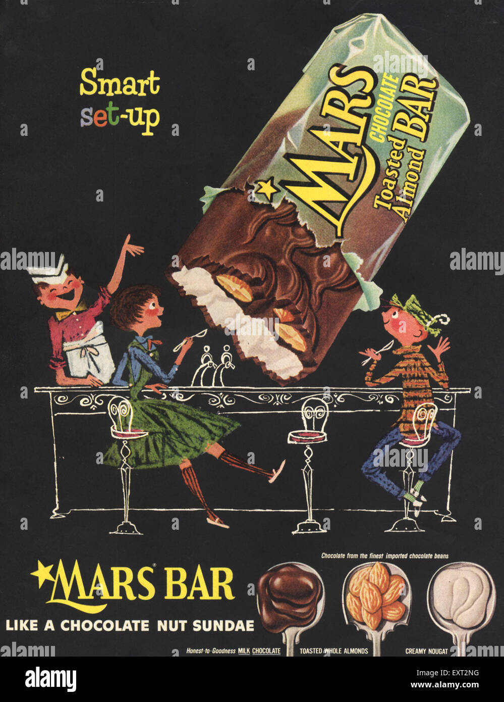 1950s USA Mars Magazine Advert Stock Photo - Alamy