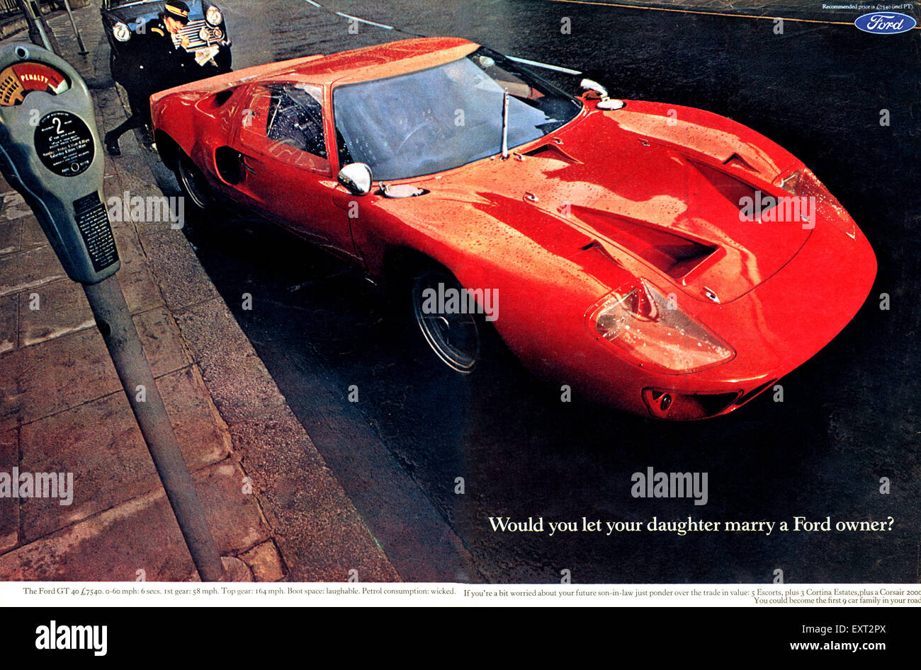 1960s UK Ford Magazine Advert Stock Photo - Alamy