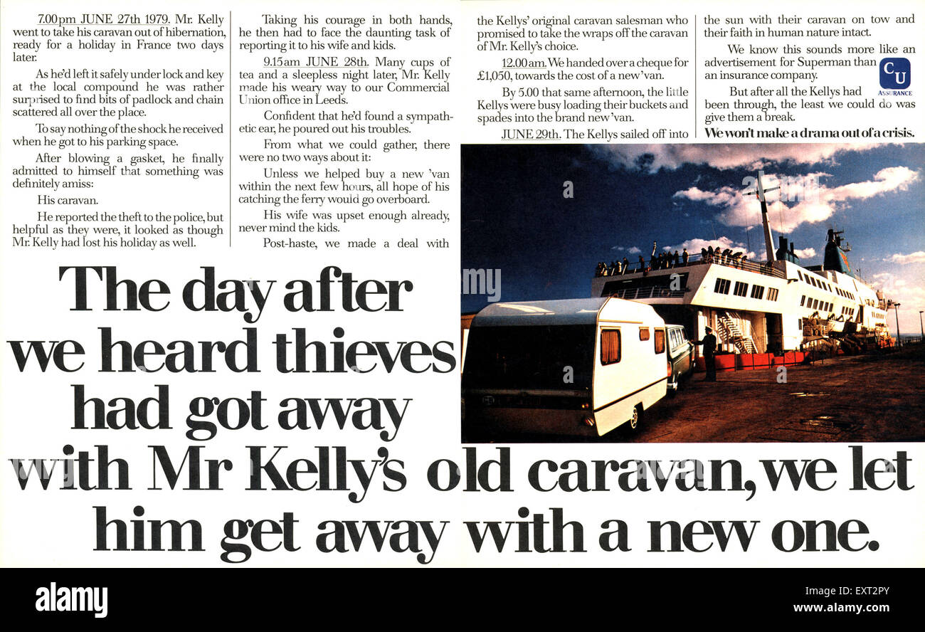 1980s UK Commercial Union Magazine Advert Stock Photo - Alamy