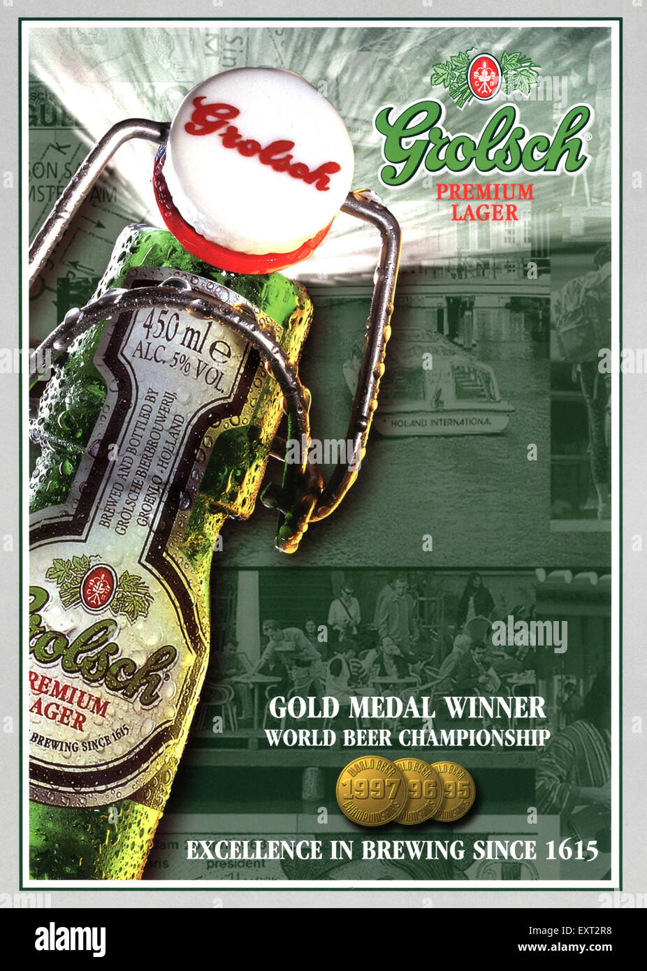 1990s UK Grolsch Magazine Advert Stock Photo - Alamy