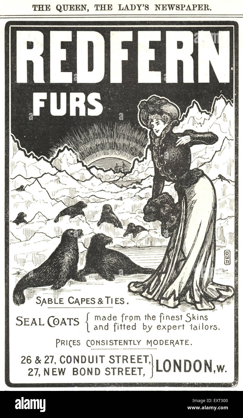 1900s UK Redfern Magazine Advert Stock Photo - Alamy