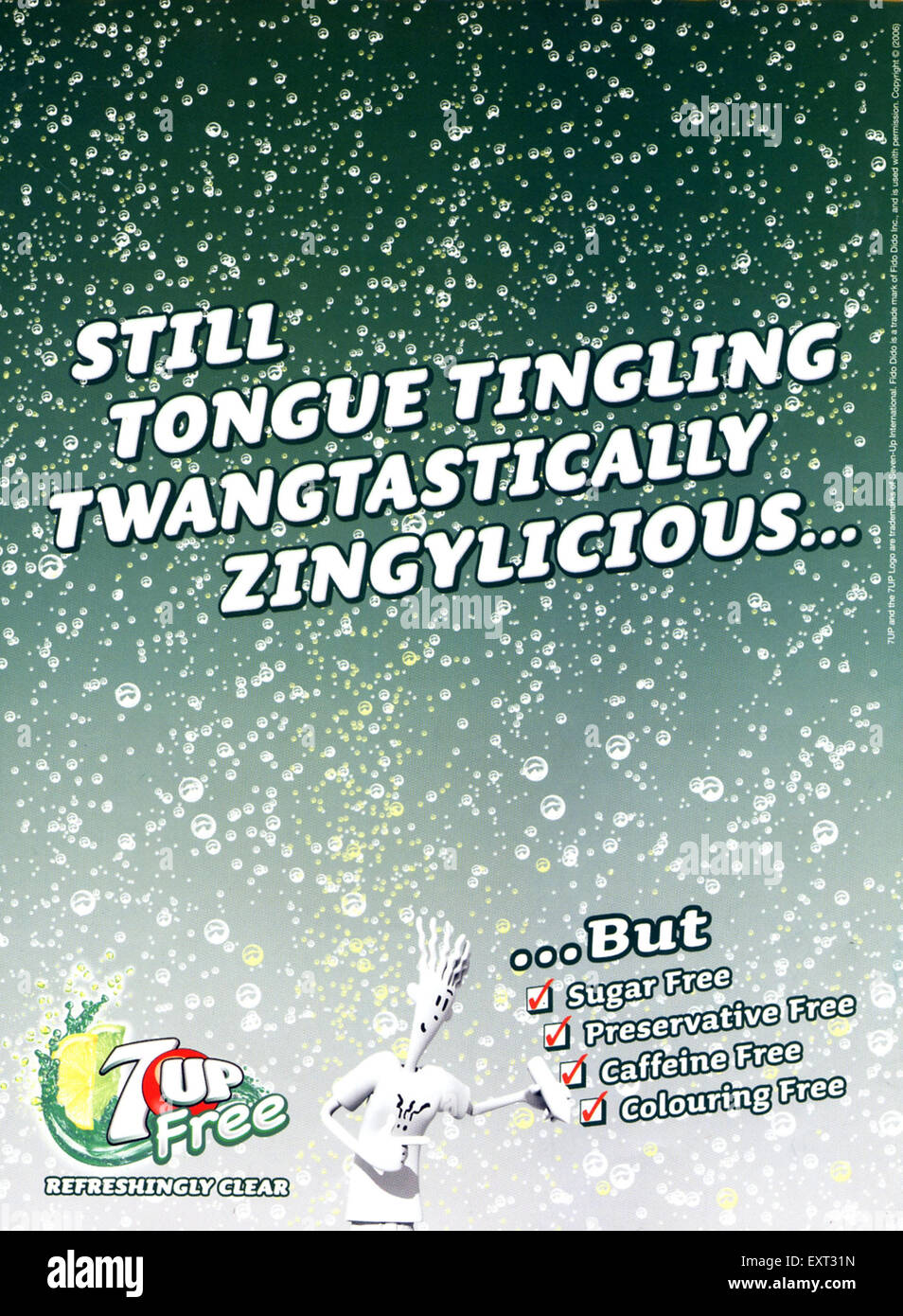 2000s UK 7up Magazine Advert Stock Photo - Alamy