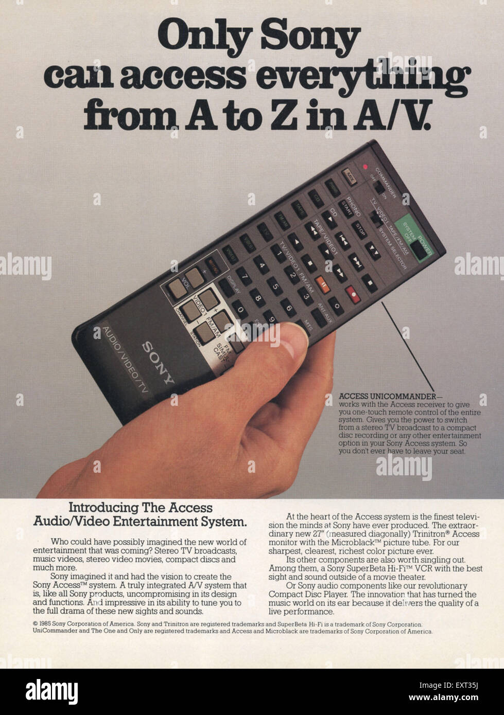 1980s tv advert hi-res stock photography and images - Alamy
