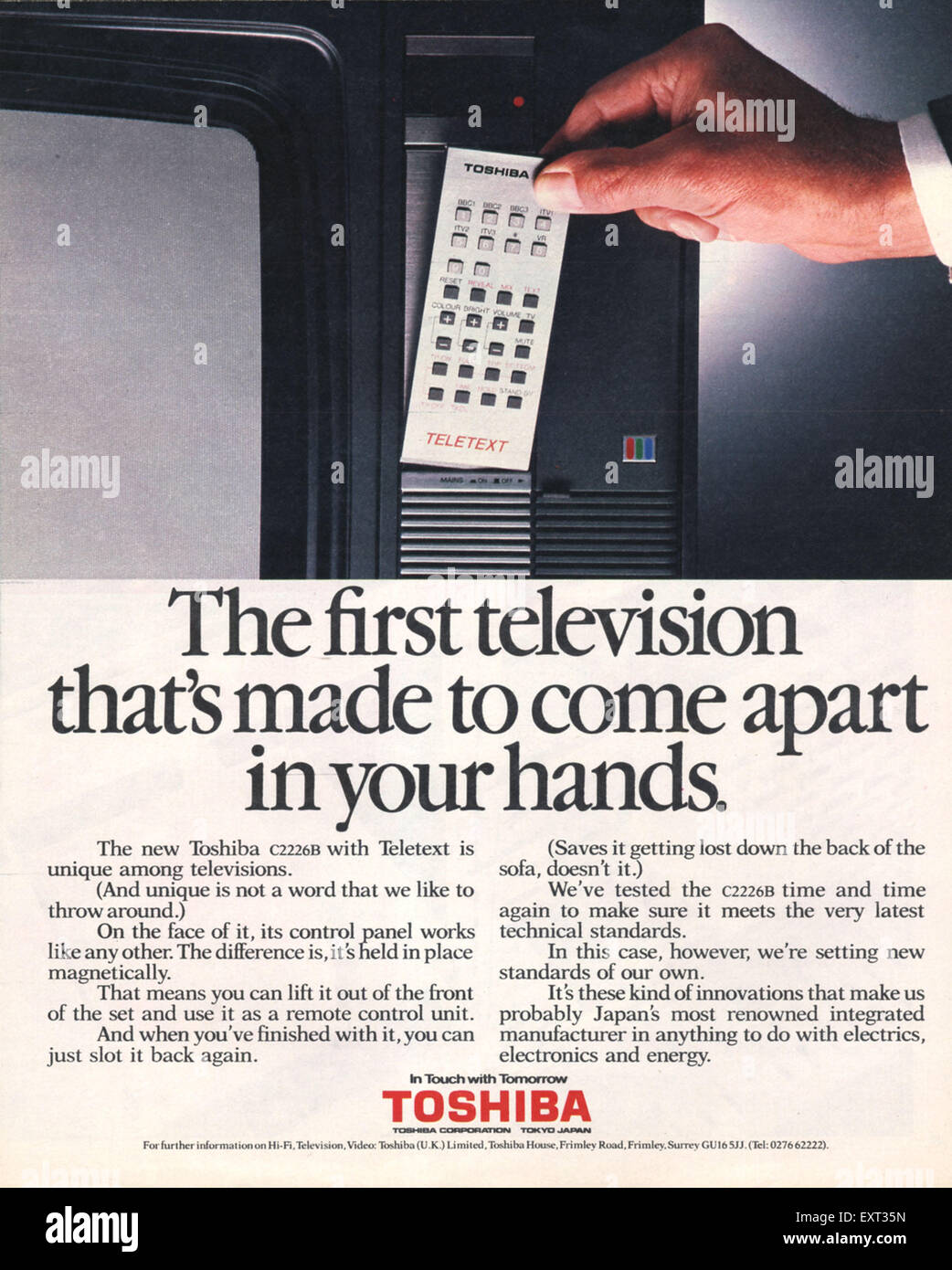 Toshiba television hi-res stock photography and images - Alamy