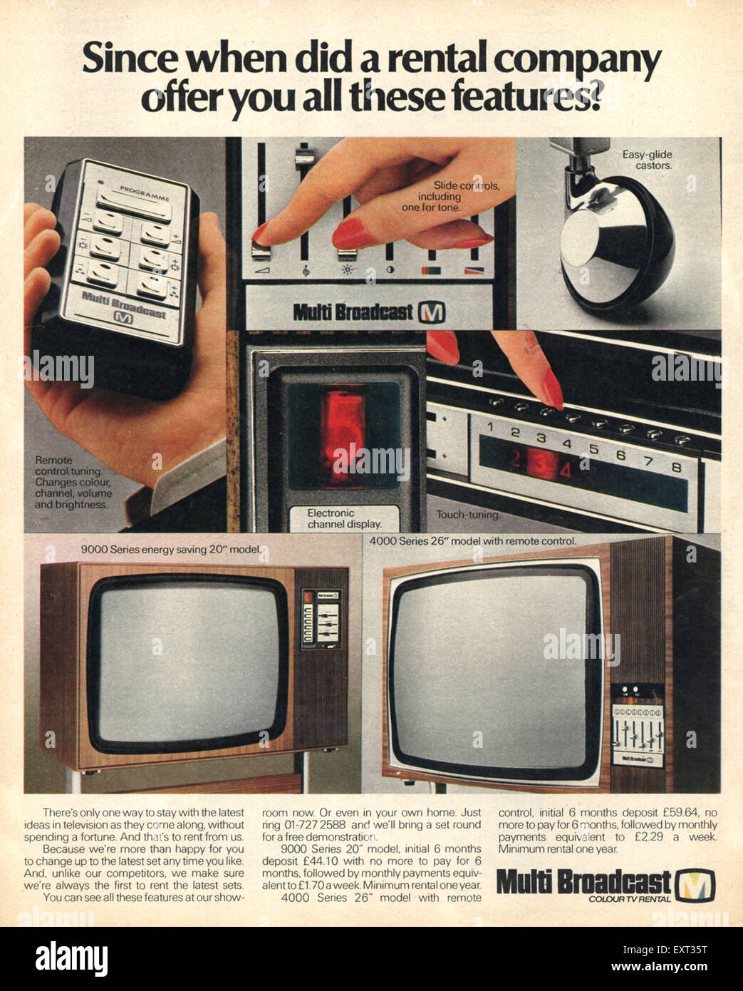 1980s UK Multi Broadcast Magazine Advert Stock Photo - Alamy