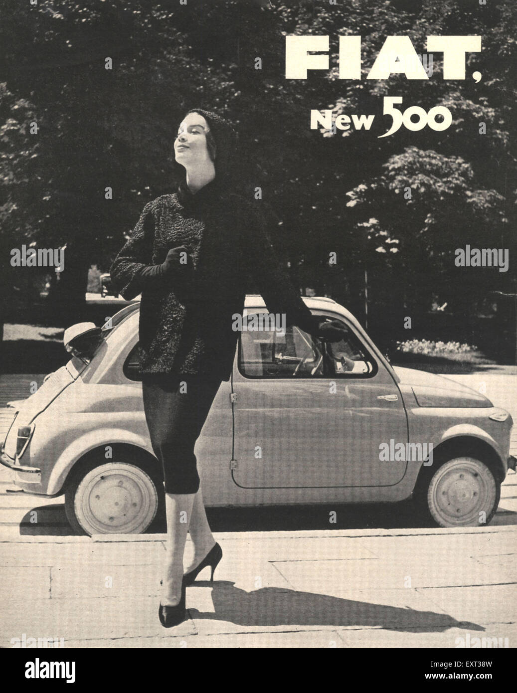 1950s UK Fiat Magazine Advert Stock Photo - Alamy