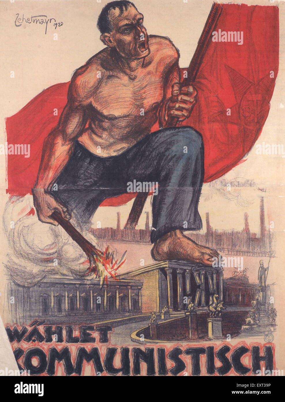 1920s Austria Communist Poster Stock Photo - Alamy