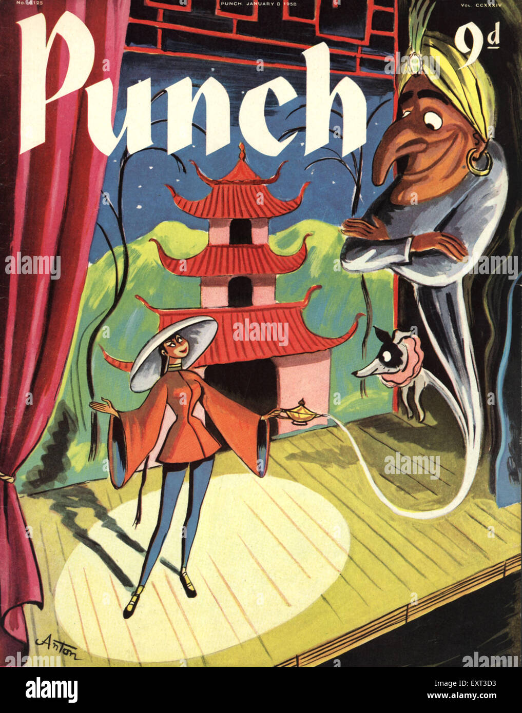 1950s UK Punch Magazine Cover Stock Photo - Alamy