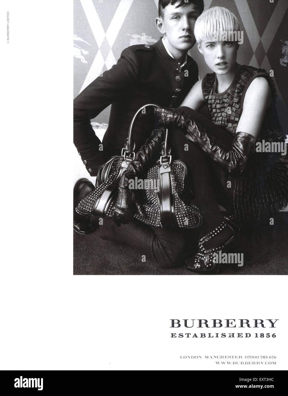 2000s UK Burberry Magazine Advert Stock Photo - Alamy