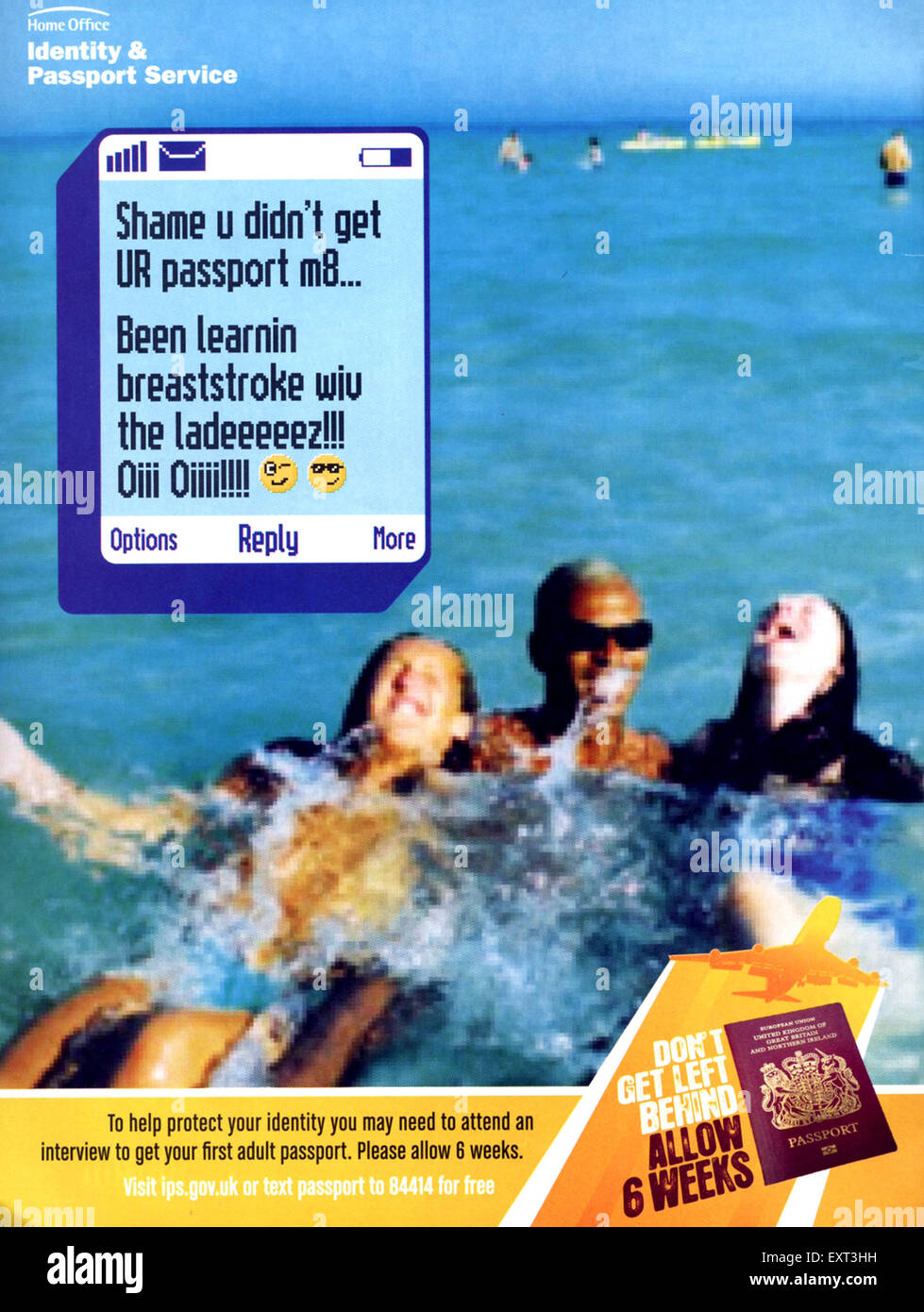 2000s UK Identity and Passport Services Magazine Advert Stock Photo - Alamy
