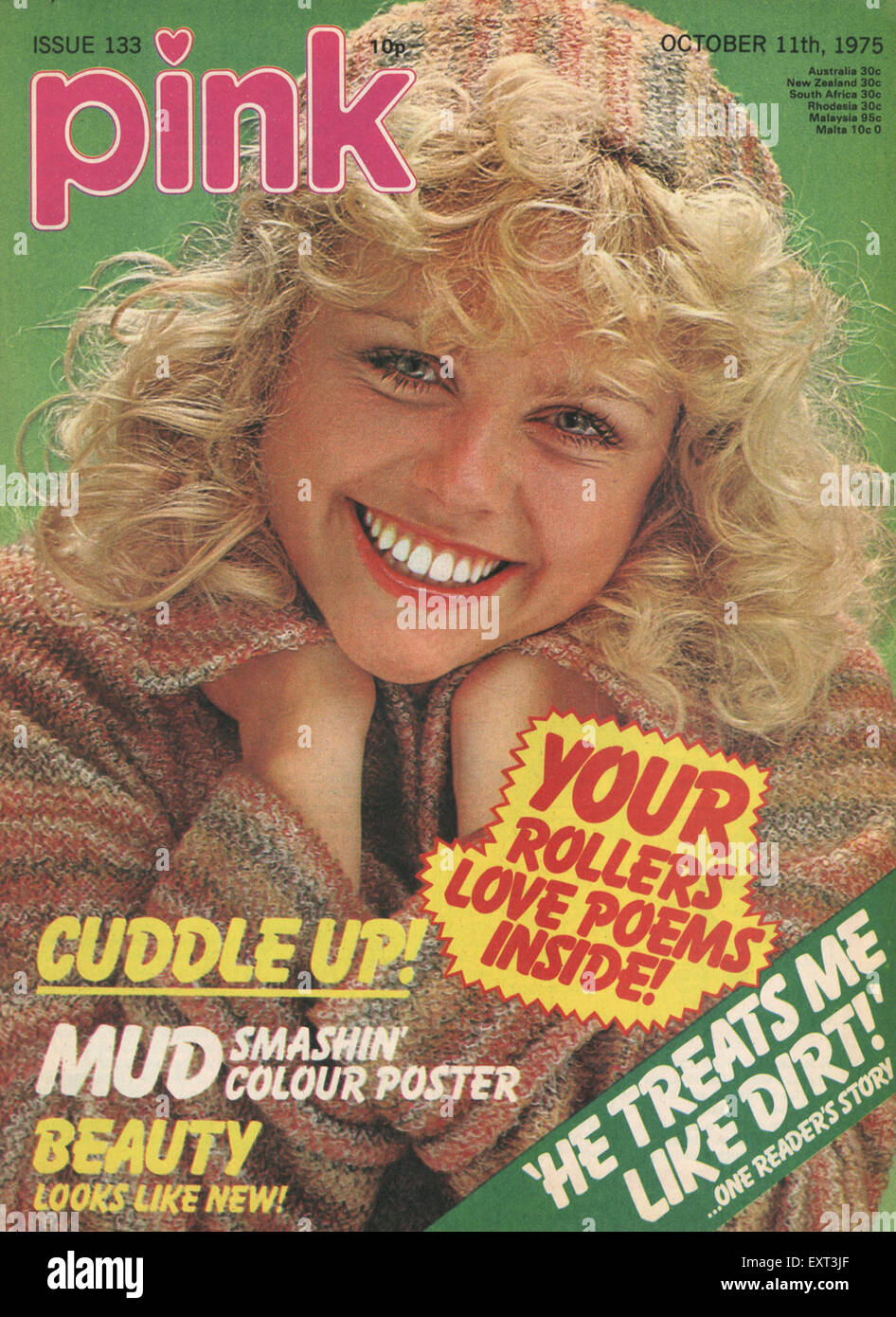 1970s UK Pink Magazine Cover Stock Photo - Alamy
