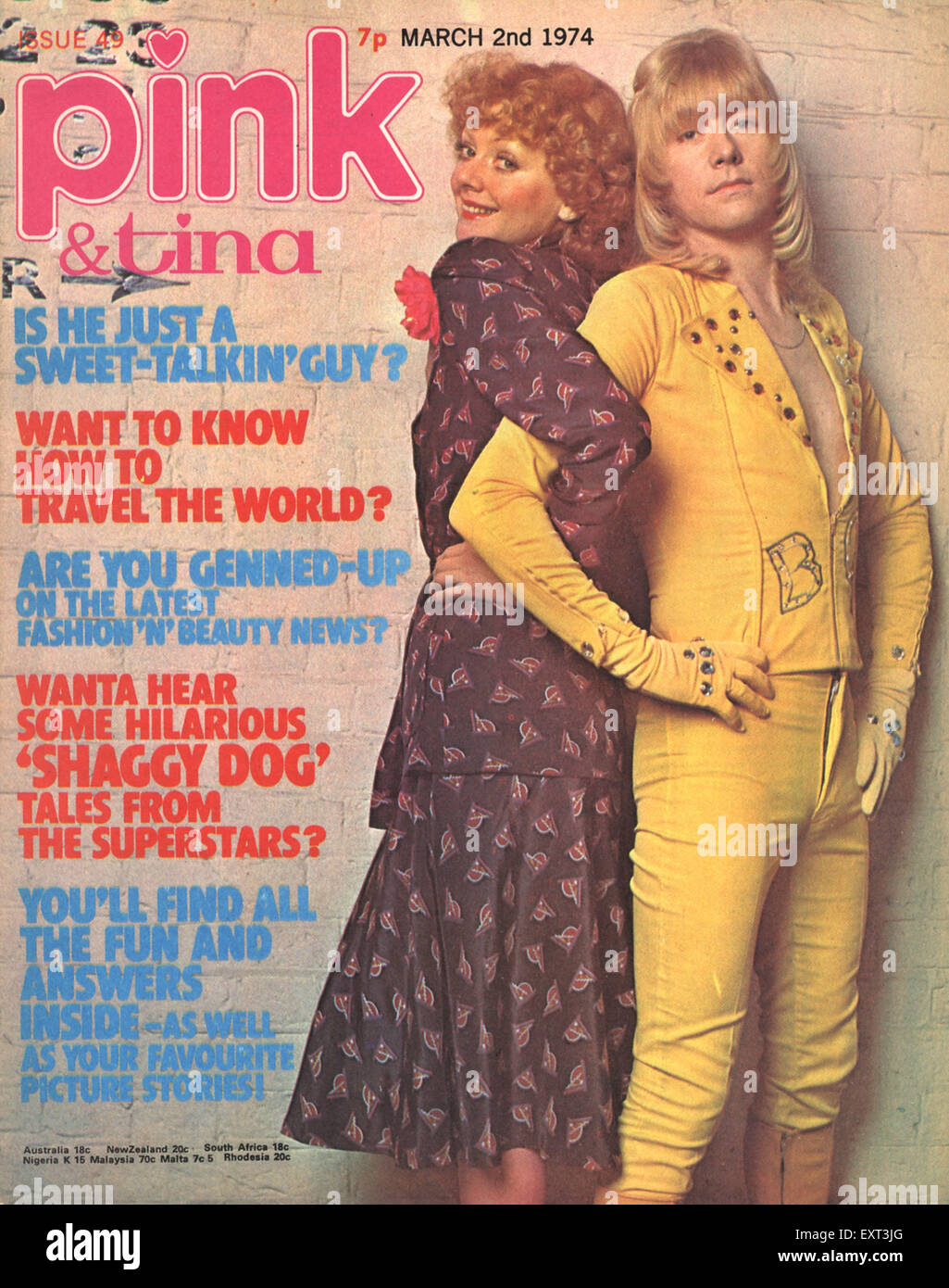 1970s UK Pink Magazine Cover Stock Photo - Alamy