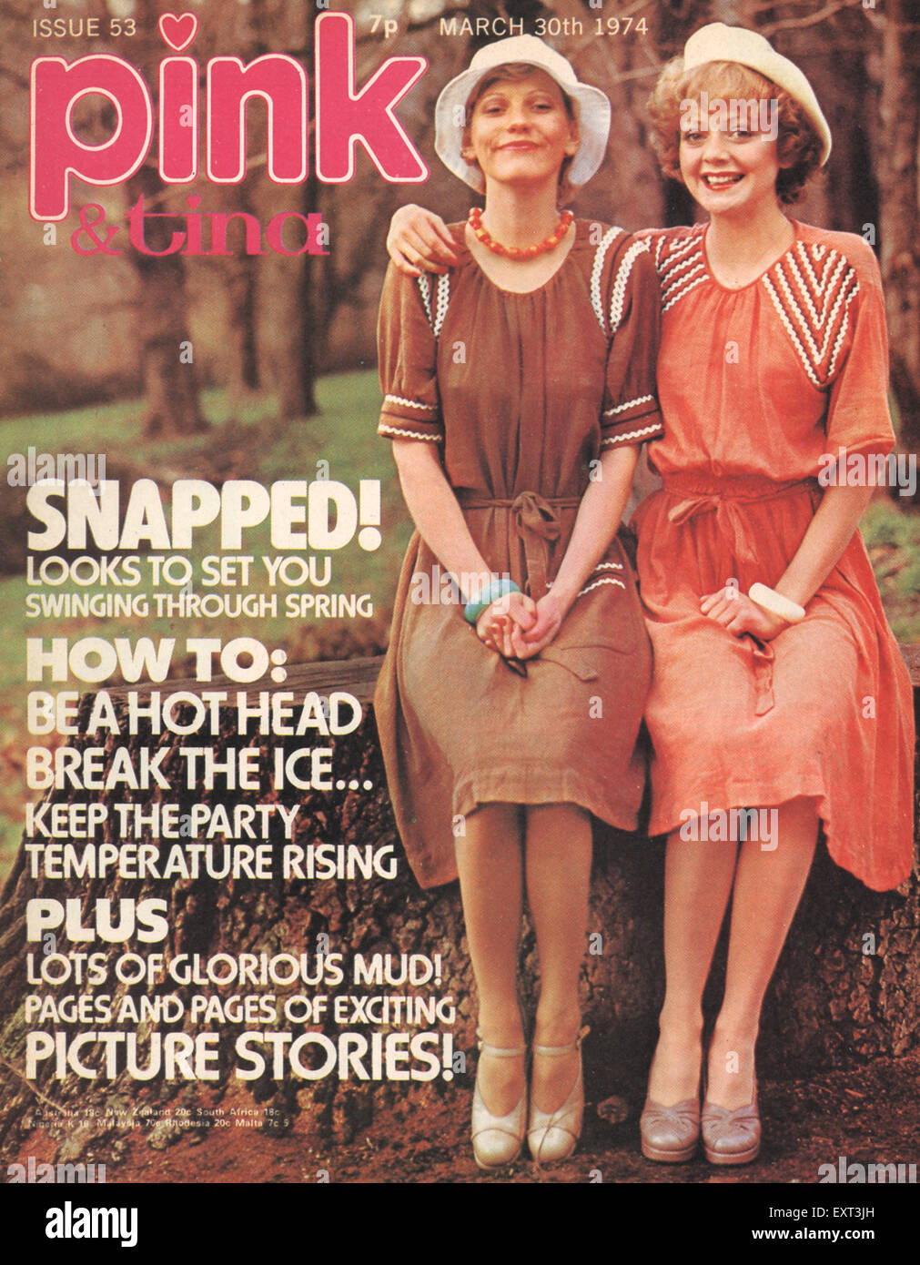 1970s UK Pink Magazine Cover Stock Photo - Alamy