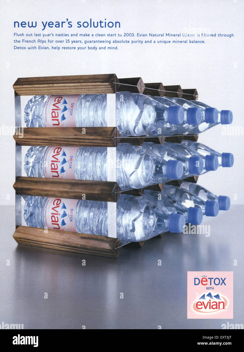 Evian water advert hi-res stock photography and images - Alamy